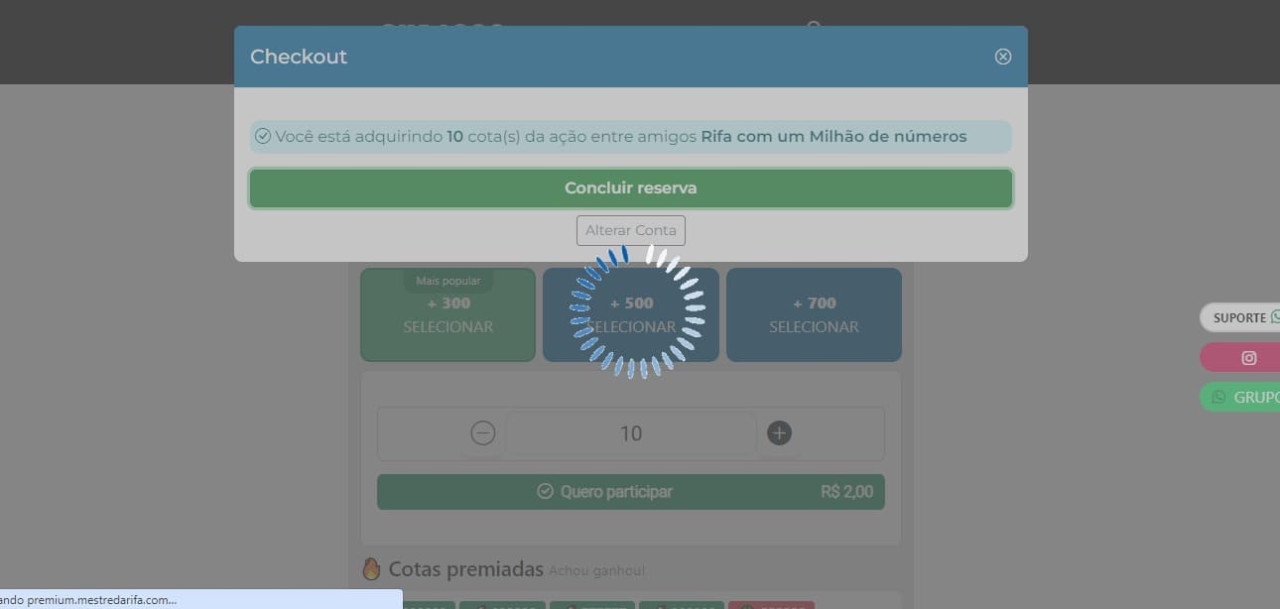 Script Rifa Premium em Php Laravel - 1 Milhão de Números e Afiliados