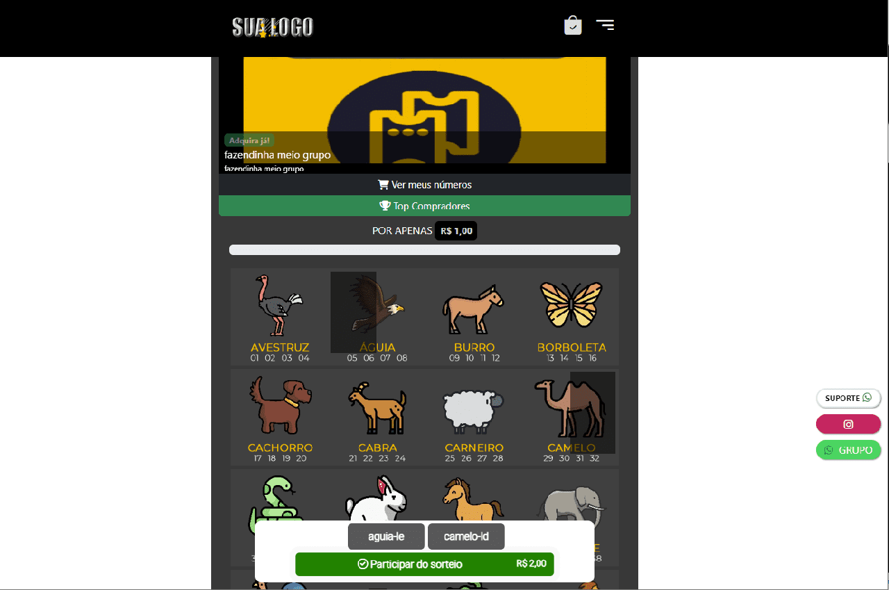 Script Rifa Premium em Php Laravel - 1 Milhão de Números e Afiliados